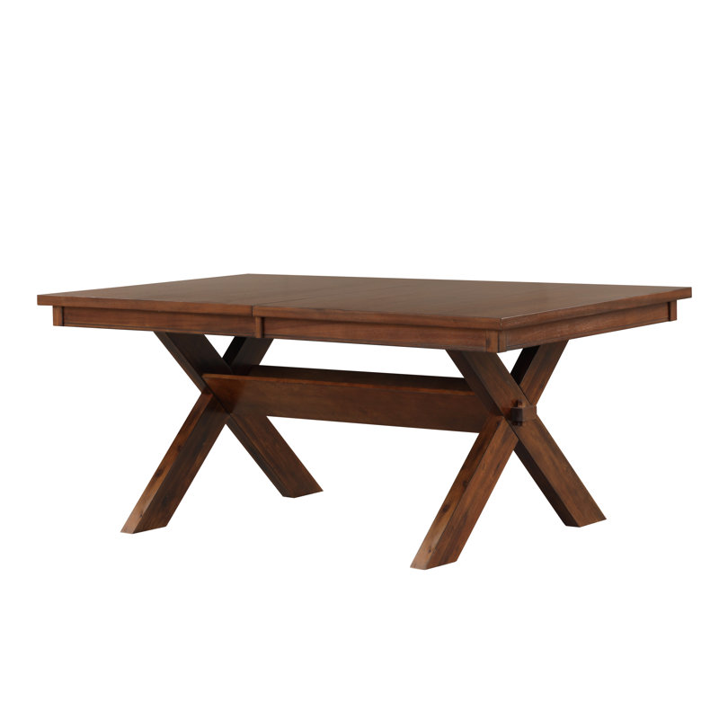 Isabell acacia butterfly leaf extendable solid wood dining table laurel foundry modern farmhouse store